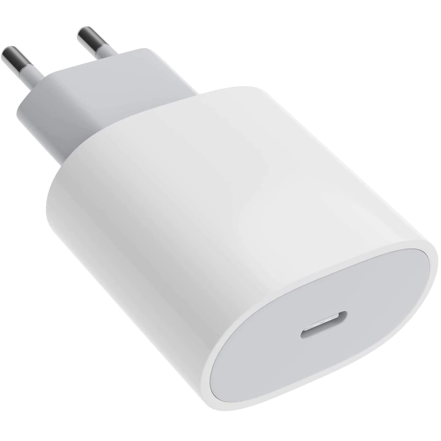 Adaptor pentru iPhone, Type-C, Fast charge, Putere 20 W, Flippy, Alb ...