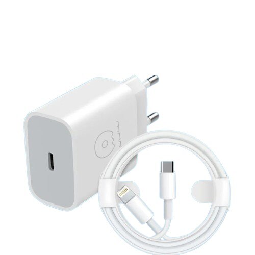 Incarcator WUW, Tip-C- Lightning, Compatibil iPhone, 2.4A, Flippy, Alb ...