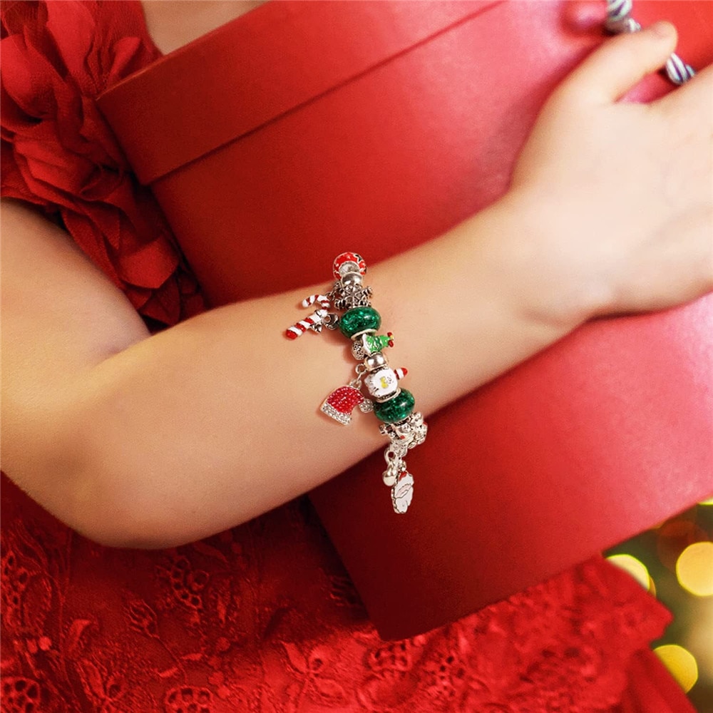 Set fabricare bratari de Craciun DIY, MorFansi, bratari lungime 23cm ...