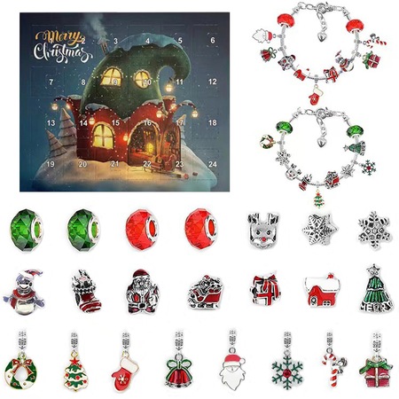 Set fabricare bratari de Craciun DIY, MorFansi, bratari lungime 23cm ...