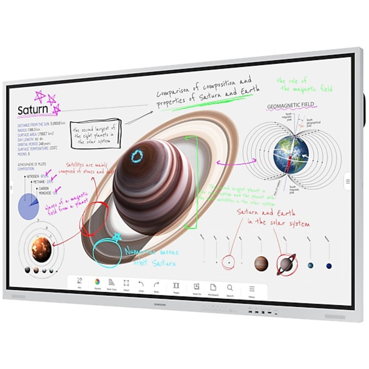 Display interactiv Samsung Flip Pro WM55B, 55" UHD, 8ms, Tizen 6.5 ...