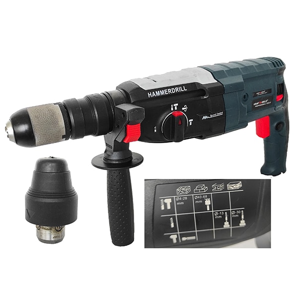 Set Ciocan Rotopercutor si Flex electric, KraftWorld, flex cu variator ...