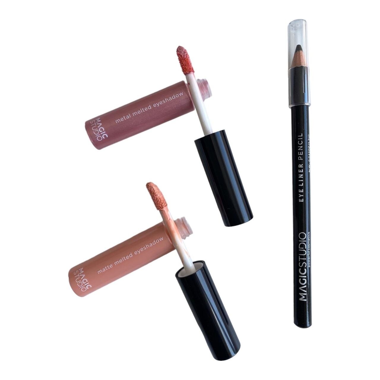 Set creion si fard lichid de pleoape Matte & Metal Magic Studio Roz ...