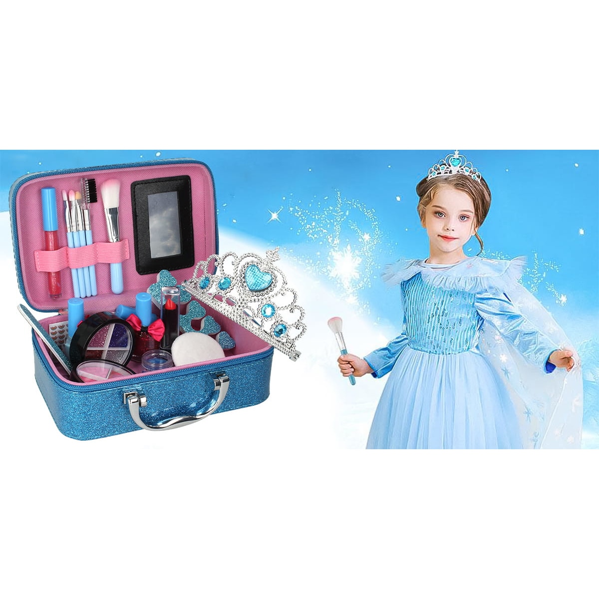 Trusa de Machiaj pentru Copii Princess Make-up idealSTORE, Include o ...