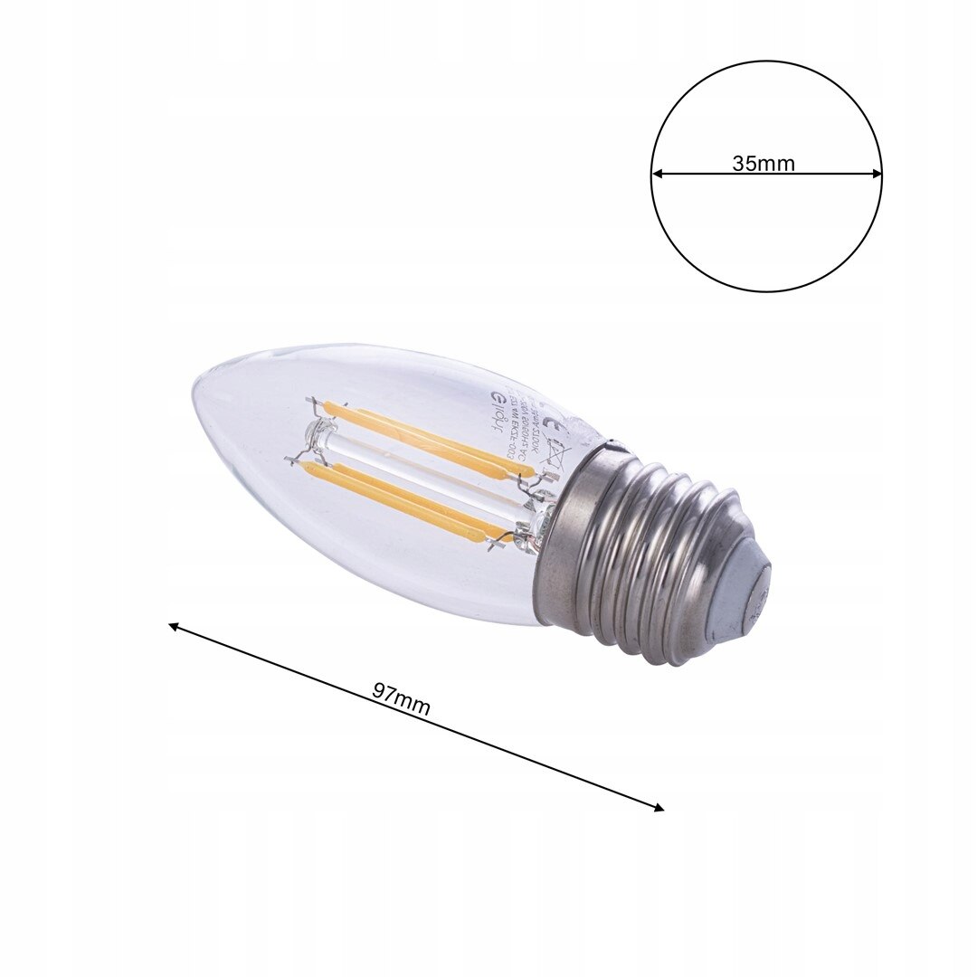 Becuri LED, FILAMENT, E27, 4W, 4000K, EKZF103 - eMAG.ro