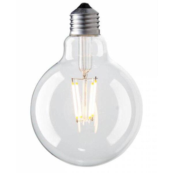 Becuri LED, E27, 3000K, FILAMENT, 4W, G80, ZD/E27/EDISON C 4W - eMAG.ro