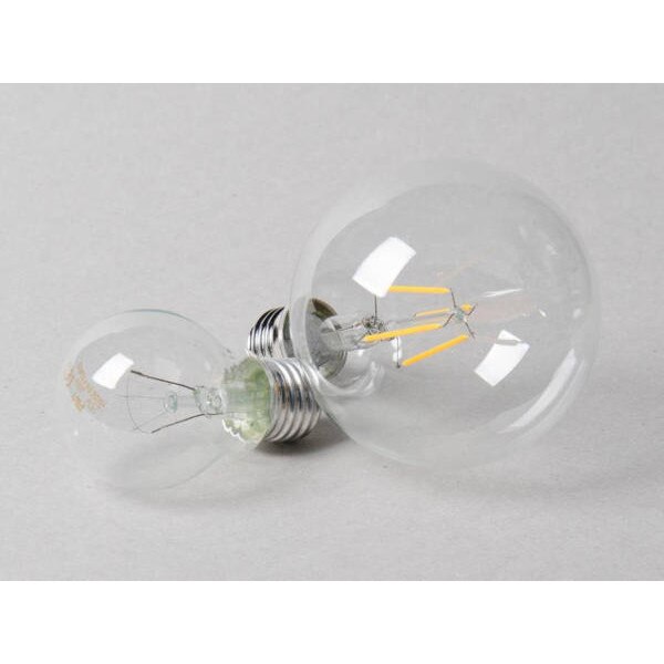 Becuri LED, E27, 3000K, FILAMENT, 4W, G80, ZD/E27/EDISON C 4W - eMAG.ro