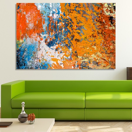 Декорация за стена ARTECO design Арт Цветове, Цяла картина, Канава 100% ...