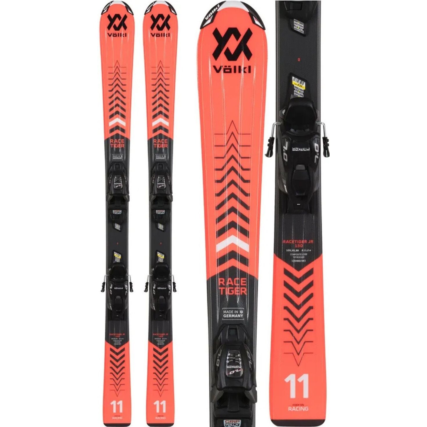 Set Schiuri, Volkl, Racetiger Red Jr, 110 cm, cu legatura VMotion Jr ...