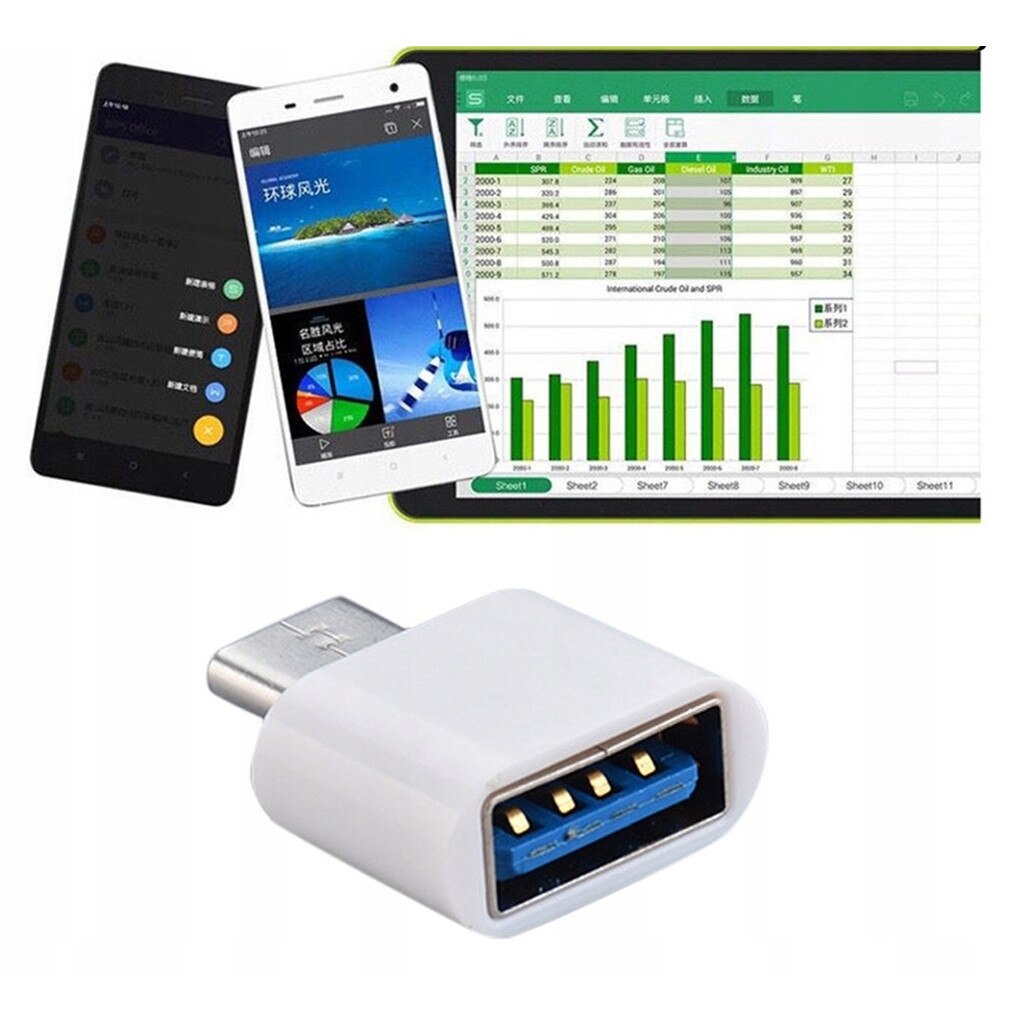 Adaptor OTG, USB-C - USB 3.0, Alb - eMAG.ro