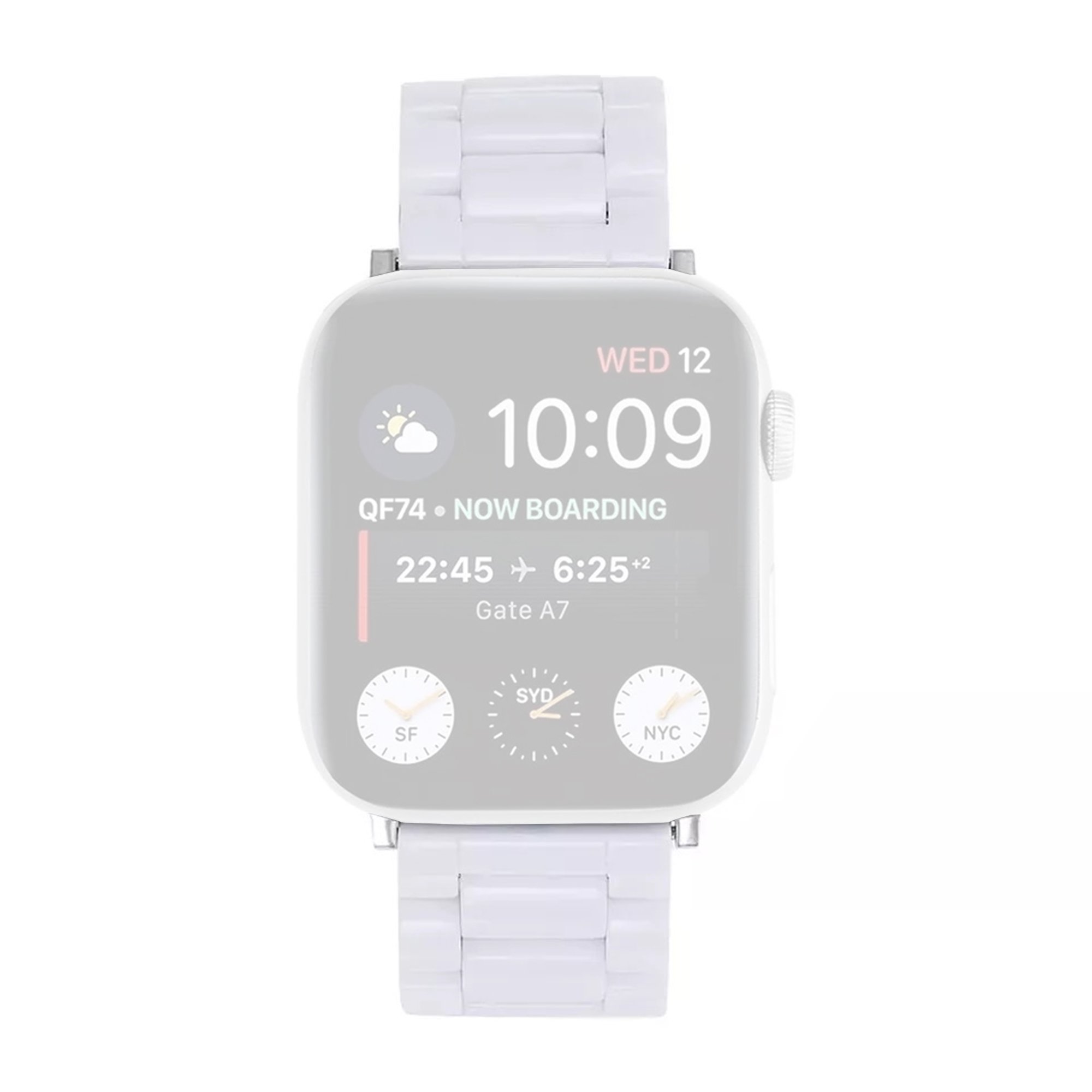 Каишка за часовник WatchBand™, Керамика, Съвместима с Apple Watch 1/2/3 ...
