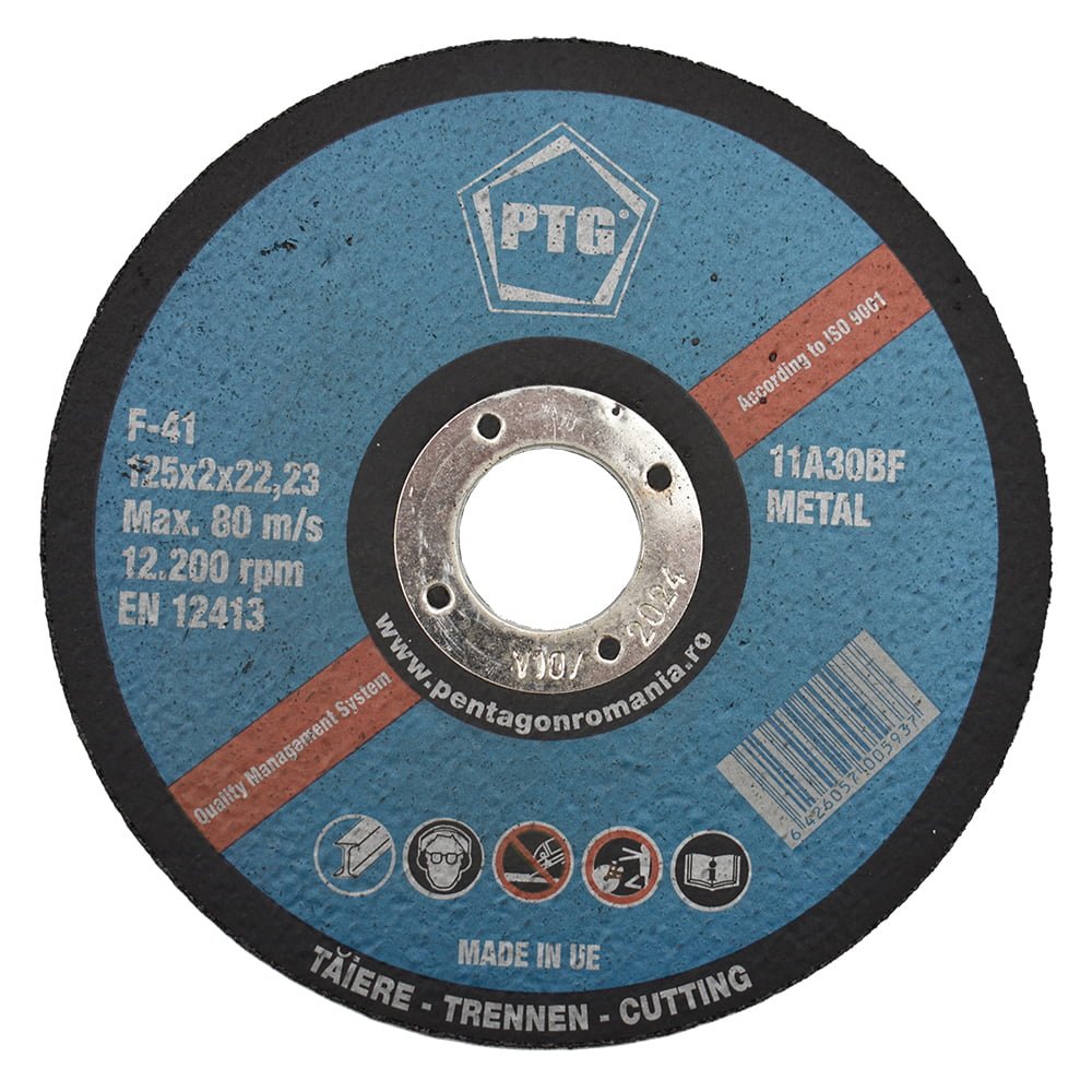 Disc abraziv pentru taiat metal, 125x2x22,23 - eMAG.ro