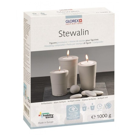 Praf Ceramic Hard, pentru recipiente si modelare alb 1KG Stewalin - eMAG.ro