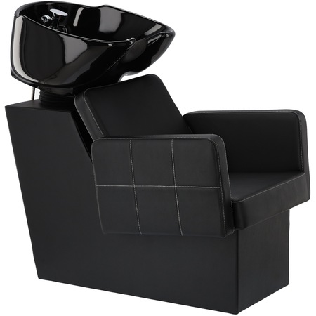 Scaun pentru salon cu lavoar pentru spalarea parului Ellie, Piele ...