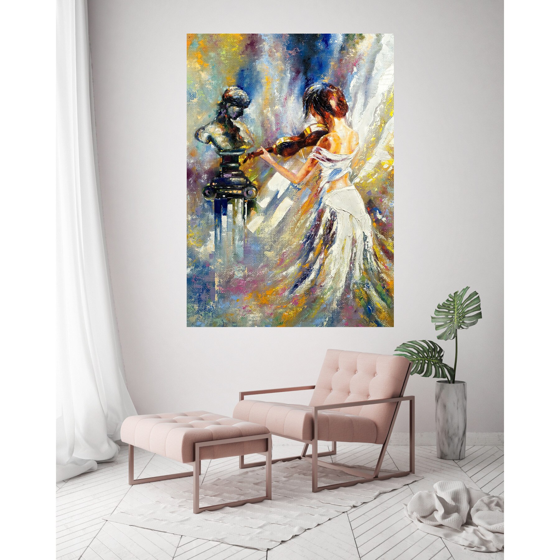 Tablou Living, Dormitor, Portret 01017, Multicolor, 170x120 cm - eMAG.ro