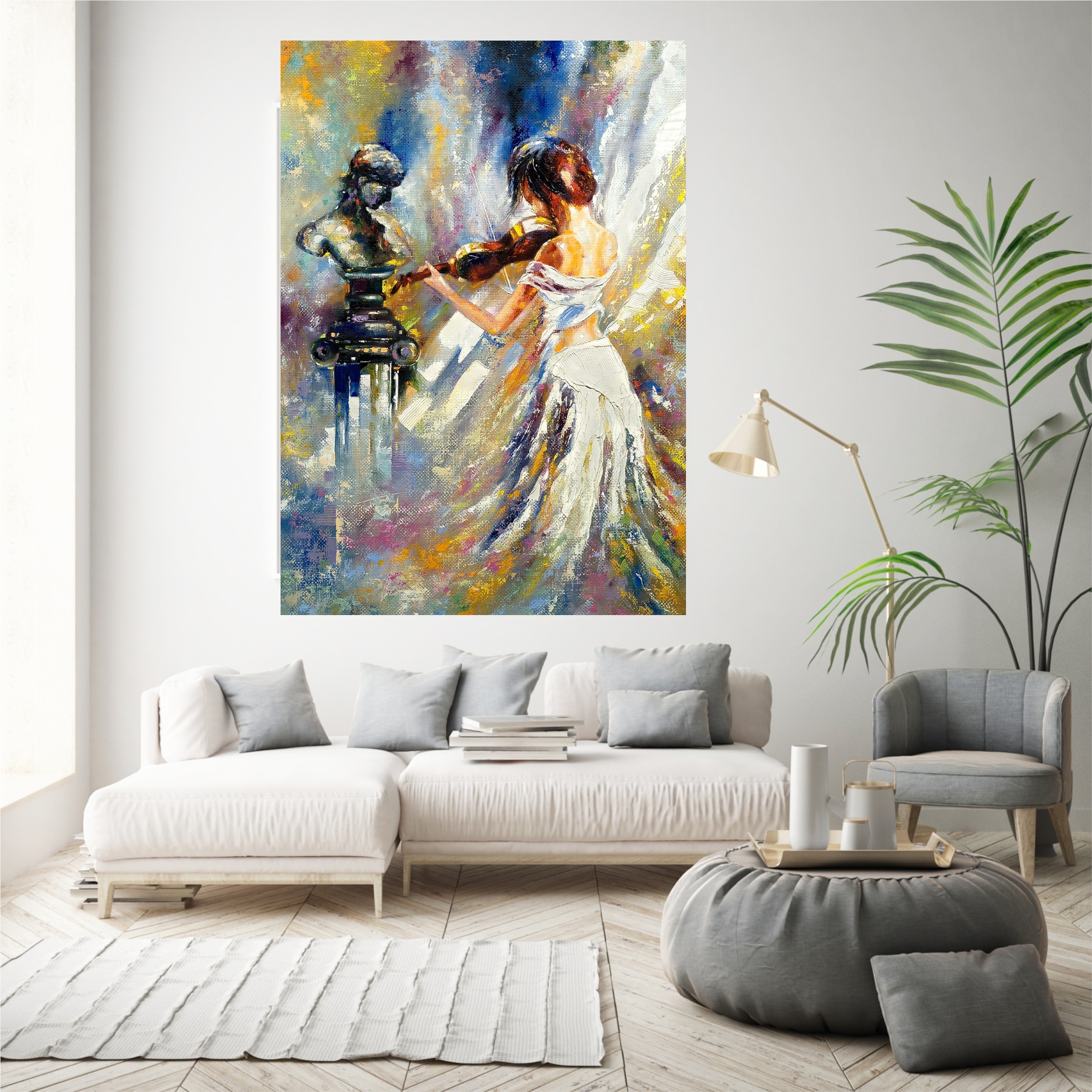 Tablou Living, Dormitor, Portret 01017, Multicolor, 170x120 cm - eMAG.ro