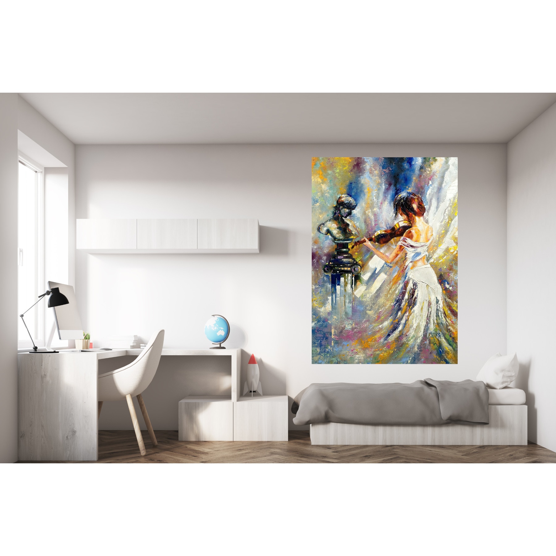 Tablou Living, Dormitor, Portret 01017, Multicolor, 170x120 cm - eMAG.ro