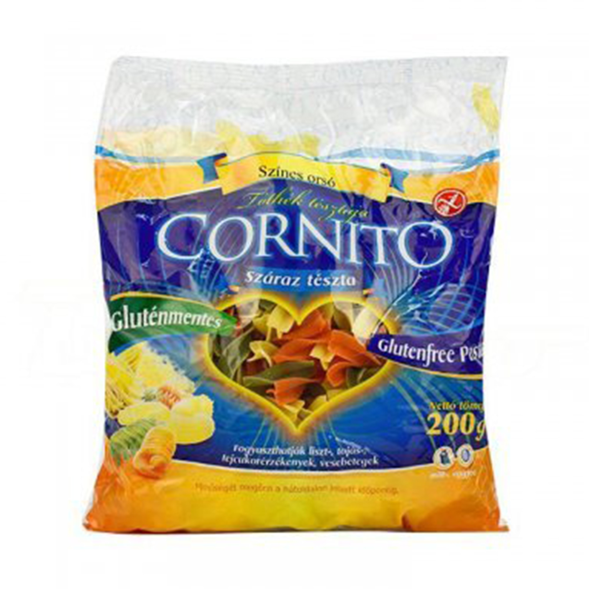 Paste fara gluten fusili colorati cu paprika 200gr Cornito - eMAG.ro