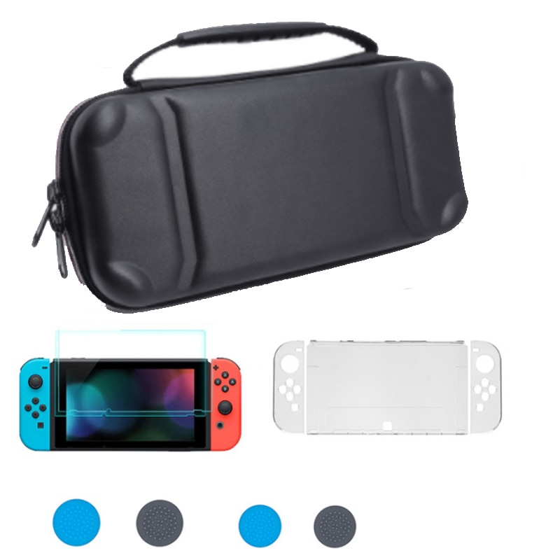 Kit de protectie, Compatibil cu Nintendo Switch, Negru - eMAG.ro