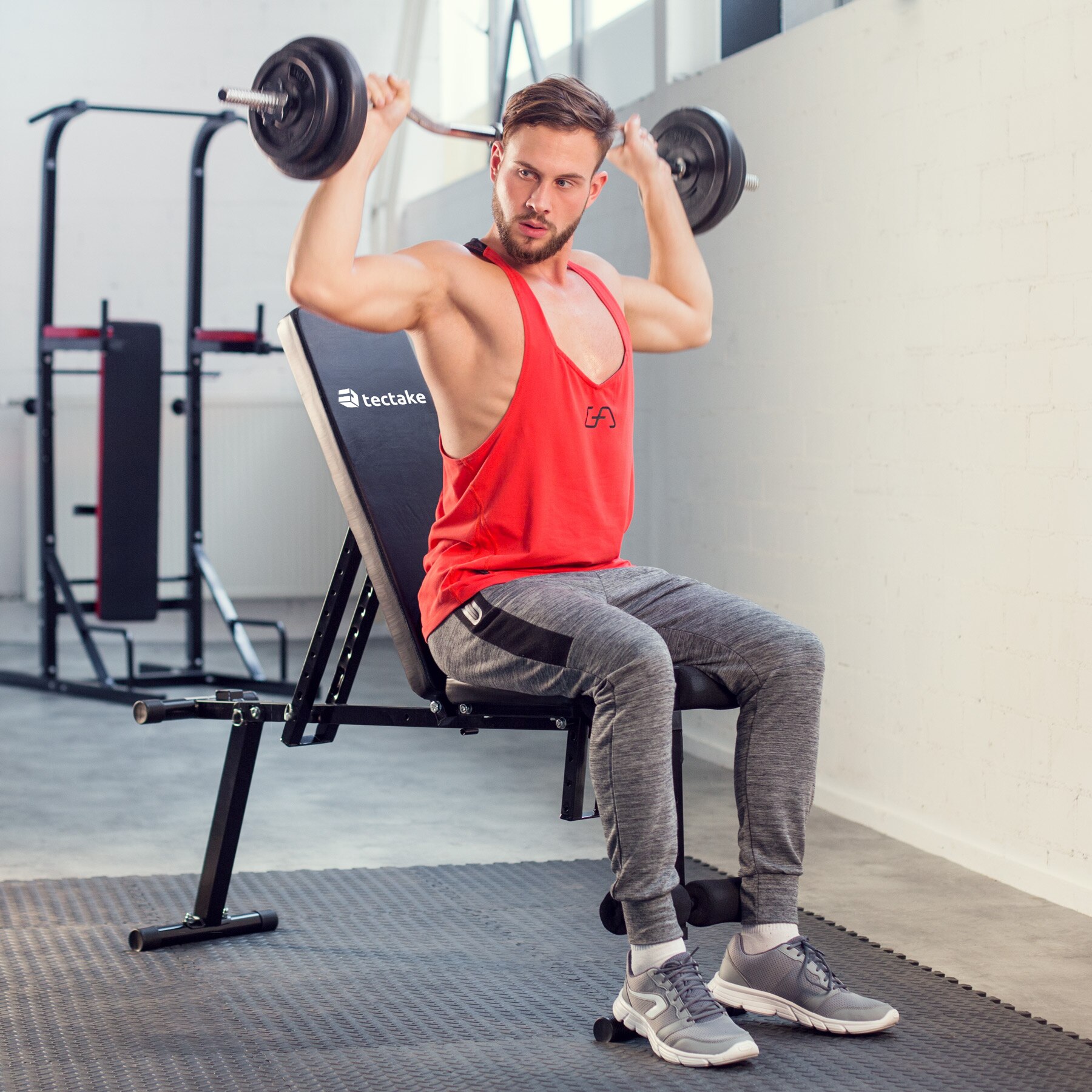 Tectake Összecsukható multifunkcionális edzőpad - fekete - eMAG.hu