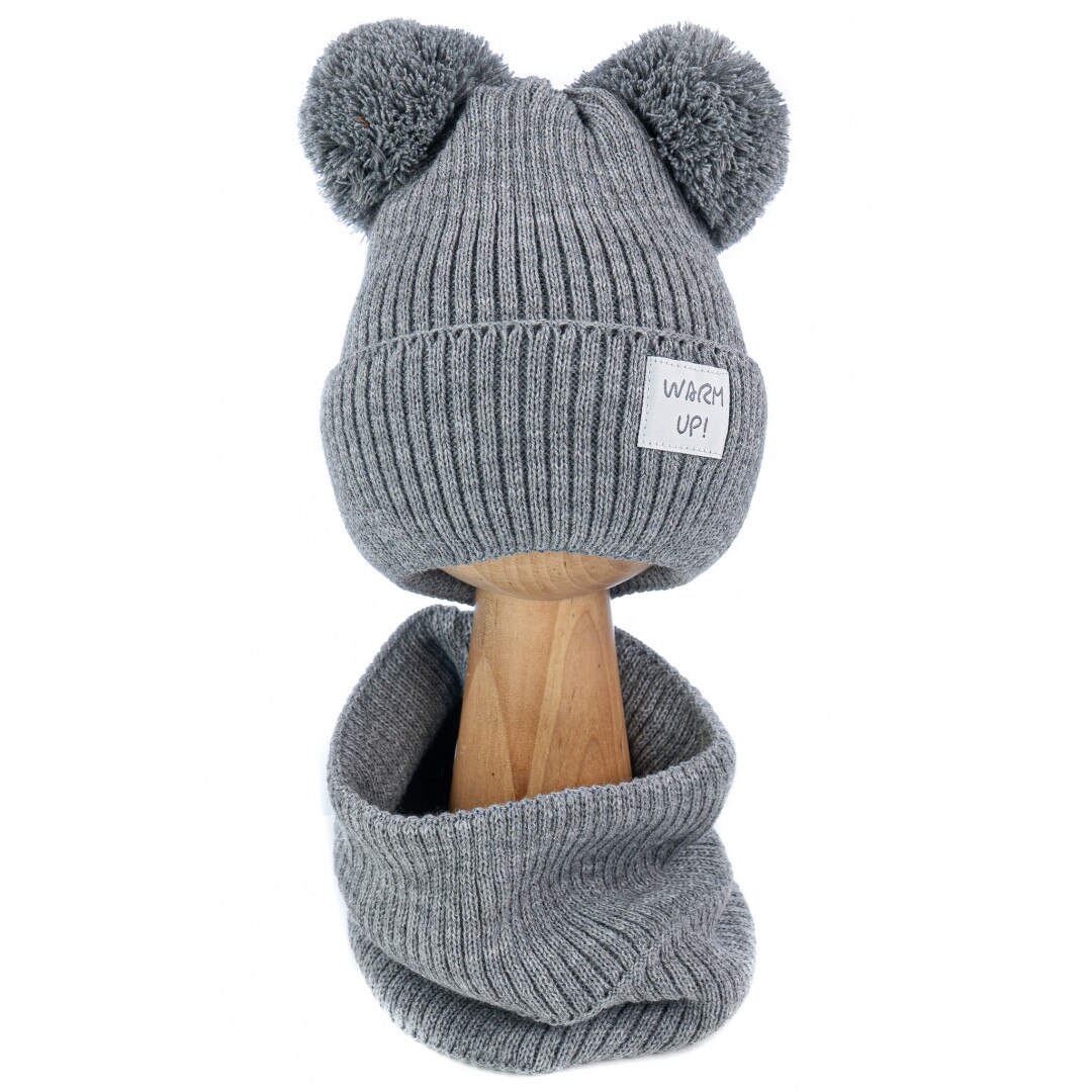 Set caciula si fular pentru copii Proman Warm Up!, 1.5-3 ani, Acril ...