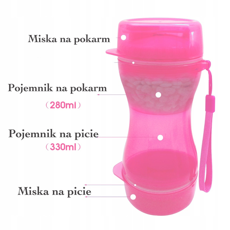 Sticla/Castron 3 in 1 pentru caini, Wesolypupil, Poliuretan, 330 ml ...