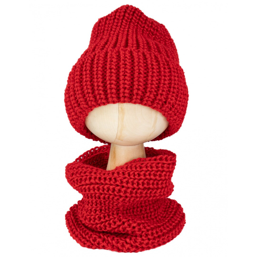 Set caciula si fular guler pentru copii Proman, 3-6 ani, 50-54cm, Acril ...