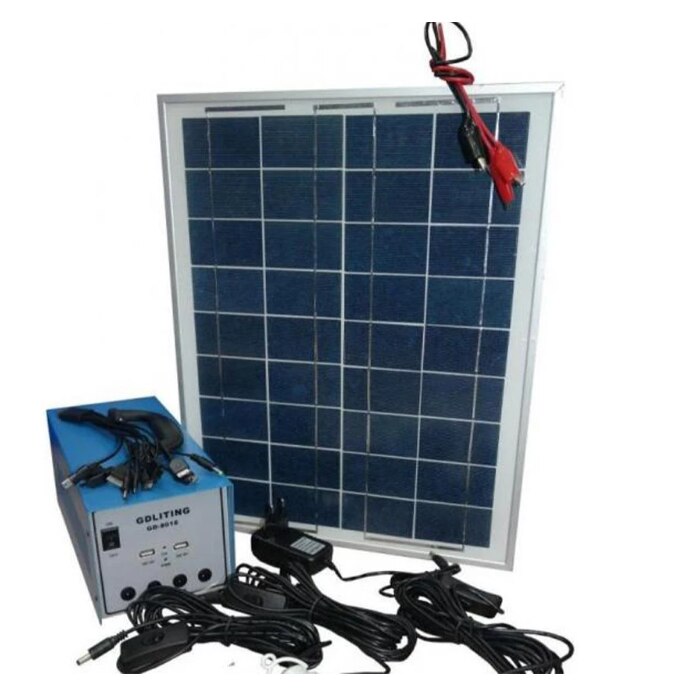 Sistem Solar Voltaic cu 3 Becuri LED SMD, 2 x Sloturi USB 5V, Panou ...