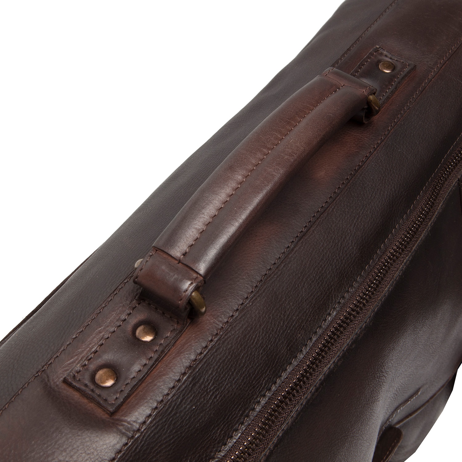 Geanta de laptop din piele naturala maro inchis, The Chesterfield Brand ...