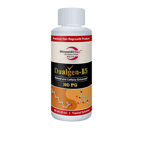 Hajnövesztő kezelés, Minoxidil Dualgen 7,5% PG nélkül, 2 hónapos ...