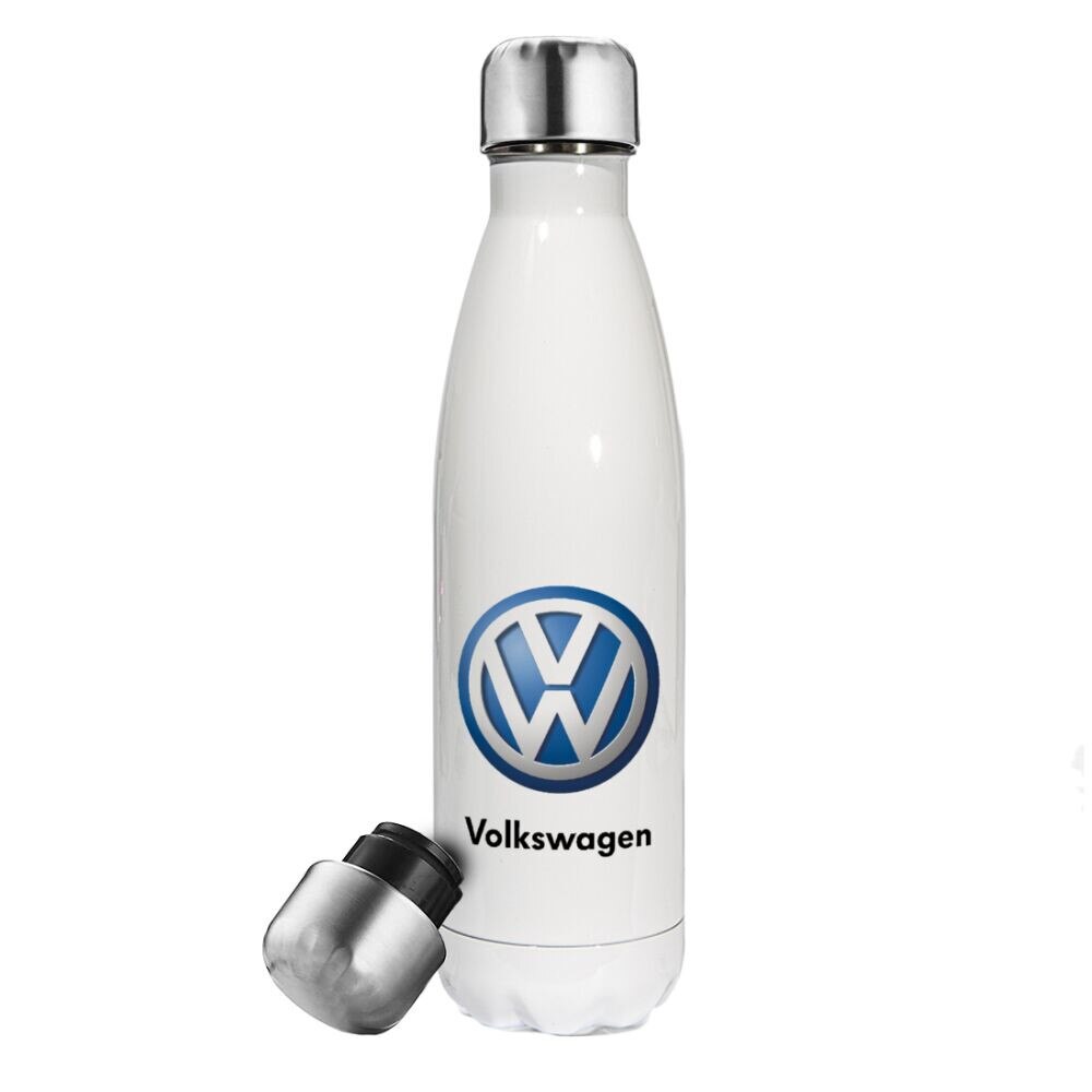 Termos Travel Flask, Model - Volkswagen, Perete dublu, Inox, 500 ml ...
