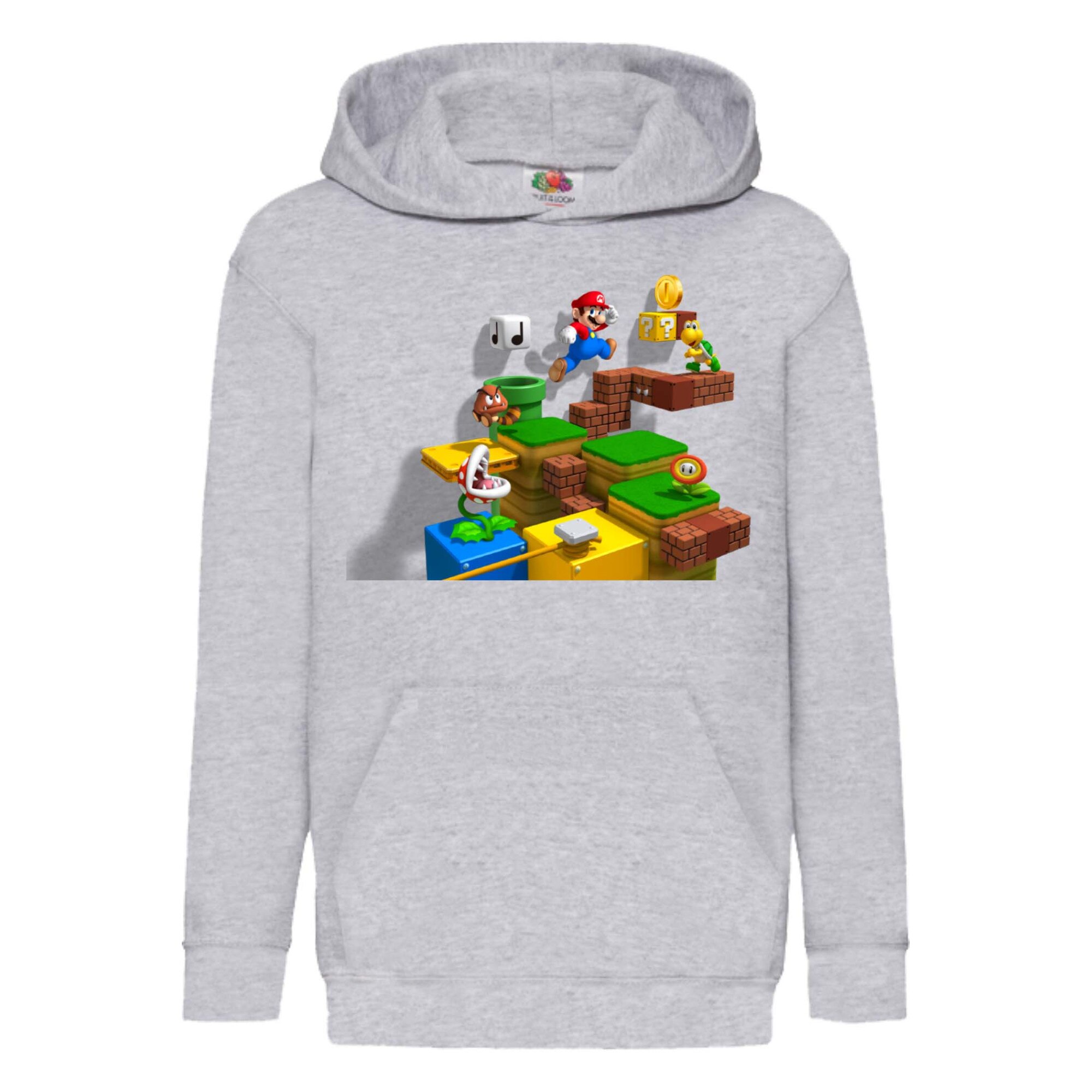 Детски суитшърт Супер Марио Super Mario Tralala Super Mario Game Scene ...