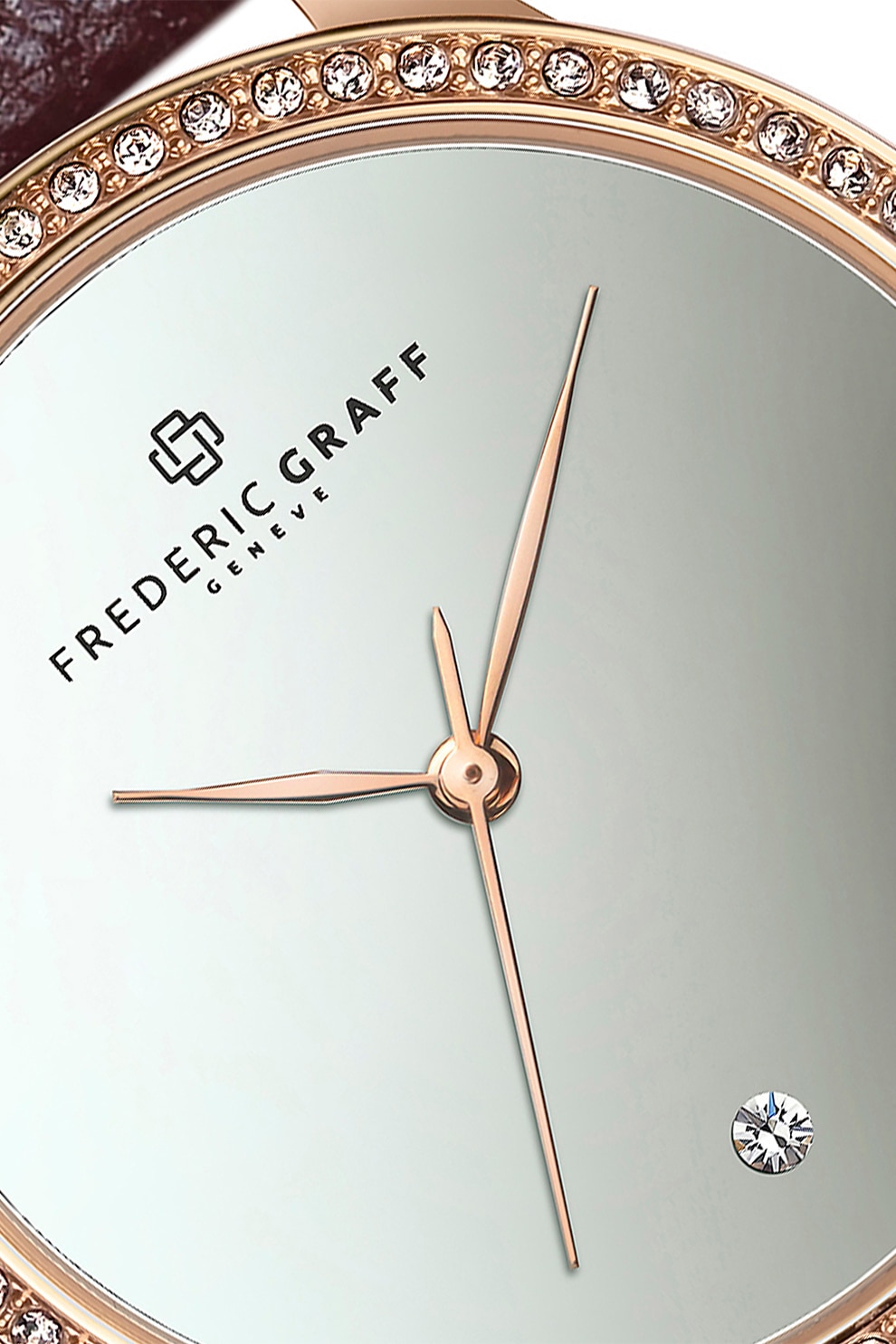 Frederic Graff, Analóg karóra kristályokkal, Bordó - eMAG.hu