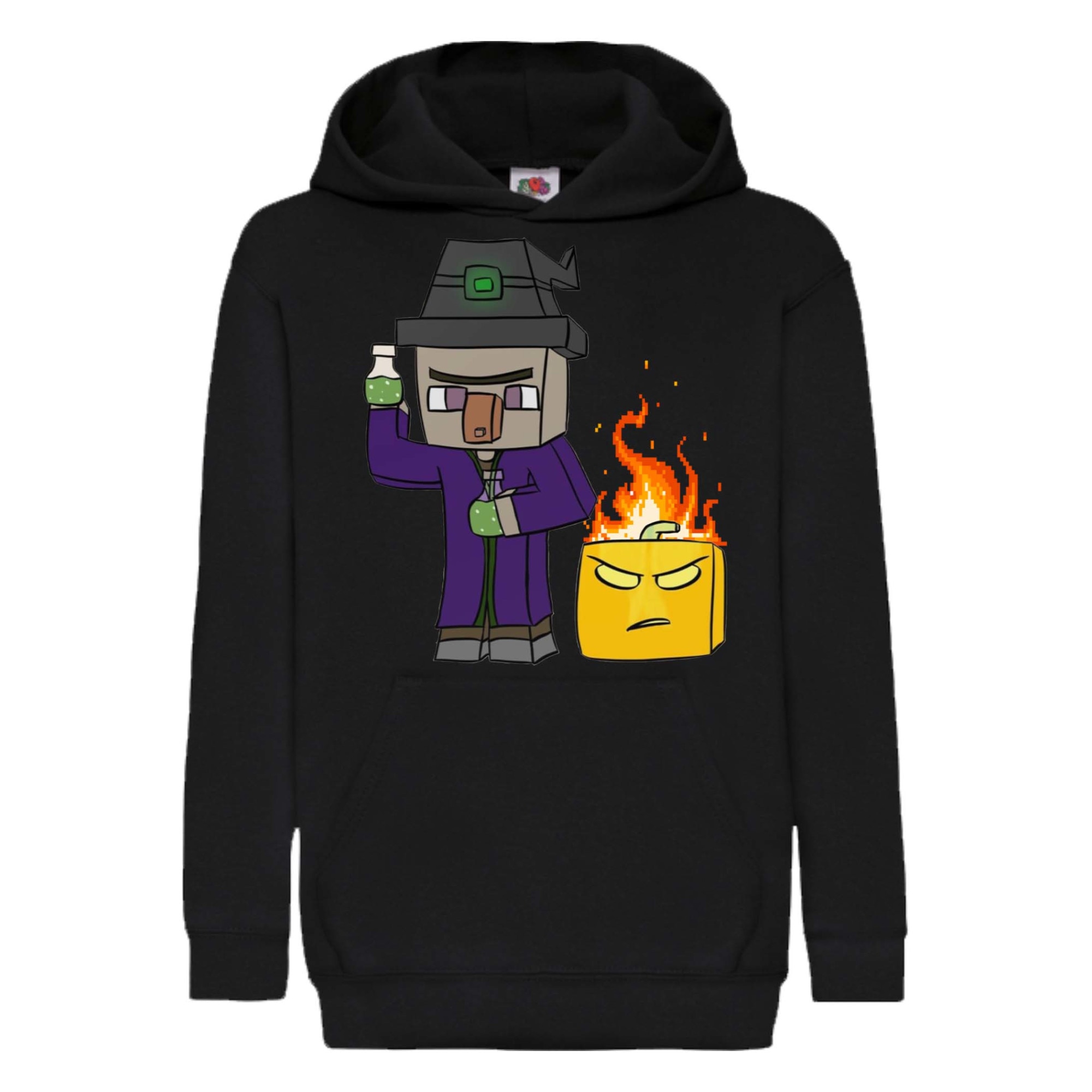 Детски суитчер Minecraft Tralala Minecraft Witch, Черен, 9-11 г. (140 ...