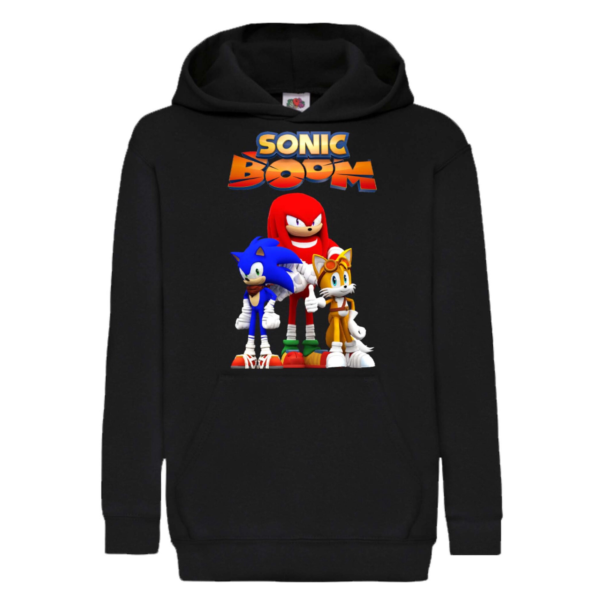 Hanorac copii Sonic the Hedgehog Tralala Sonic Boom 02, Negru, 5-6 ani ...