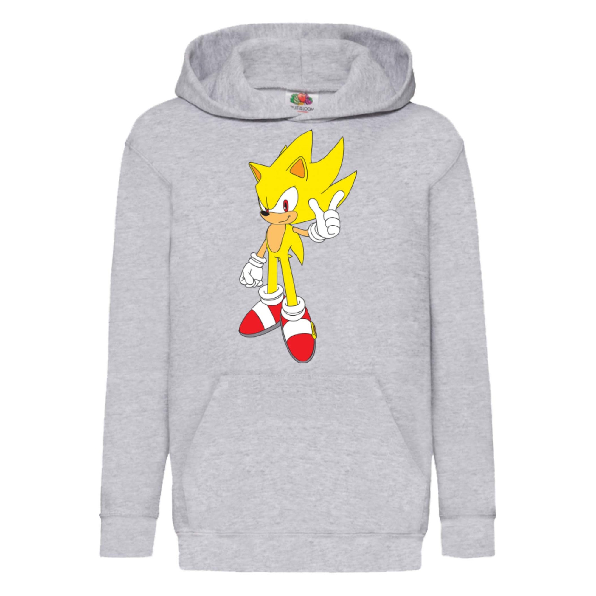 Hanorac copii Sonic the Hedgehog Tralala Sonic Super Sonic yellow, Gri ...