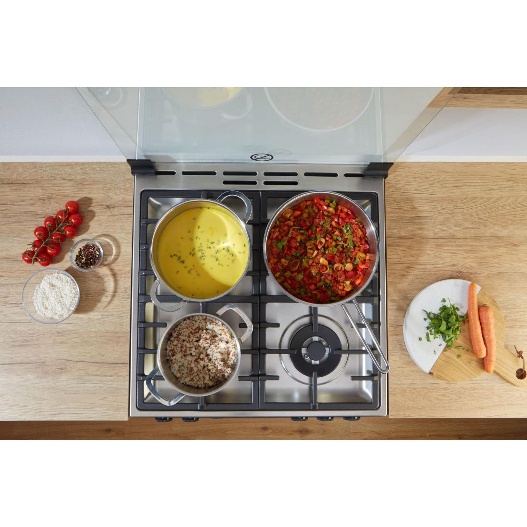 Gorenje GKS6C70XF Kombinált tűzhely, 71L, 4 gázégő, A energiaosztály ...