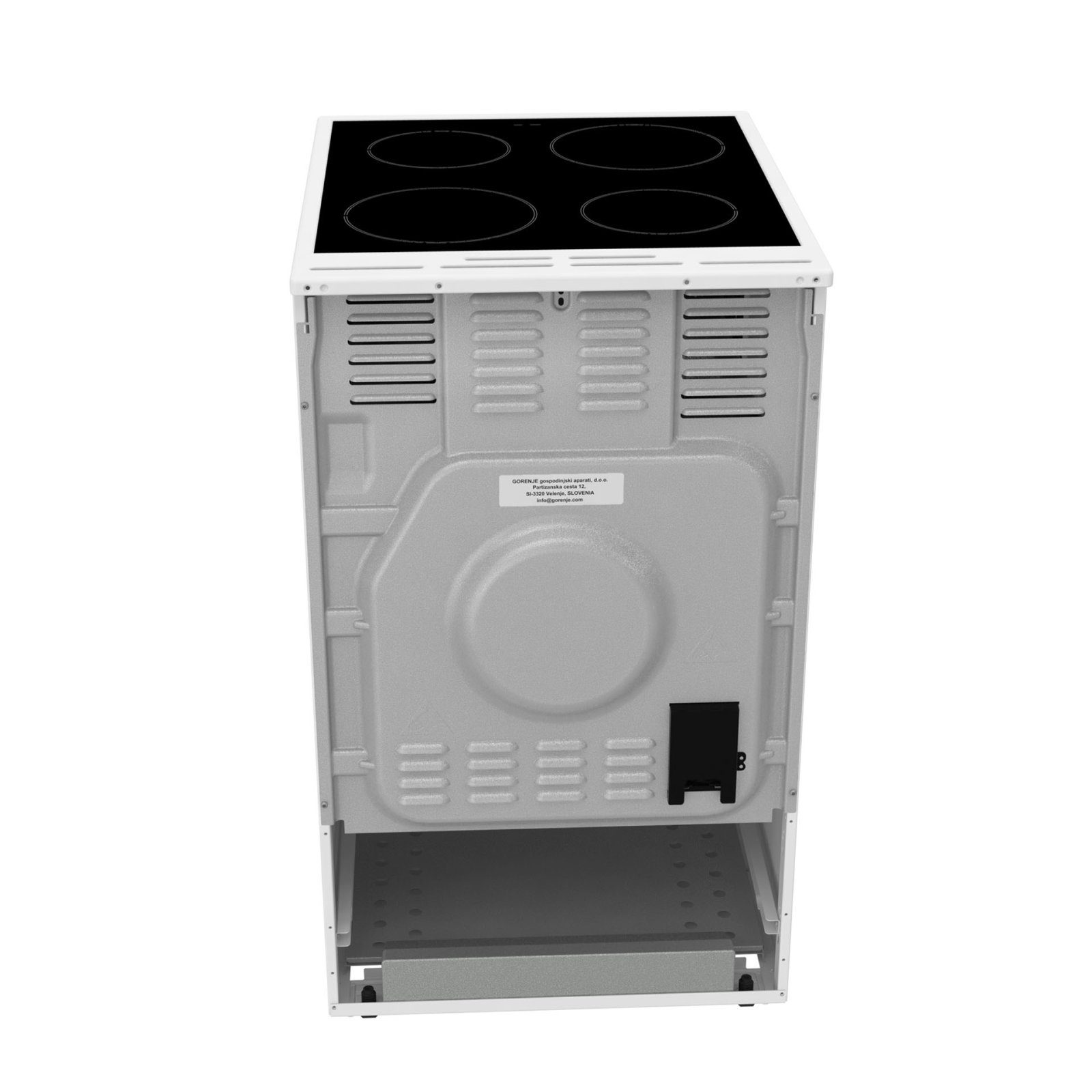 Готварска печка Gorenje, GEC5A41WG, 62 л, 4 зони за готвене, Бял - eMAG.bg