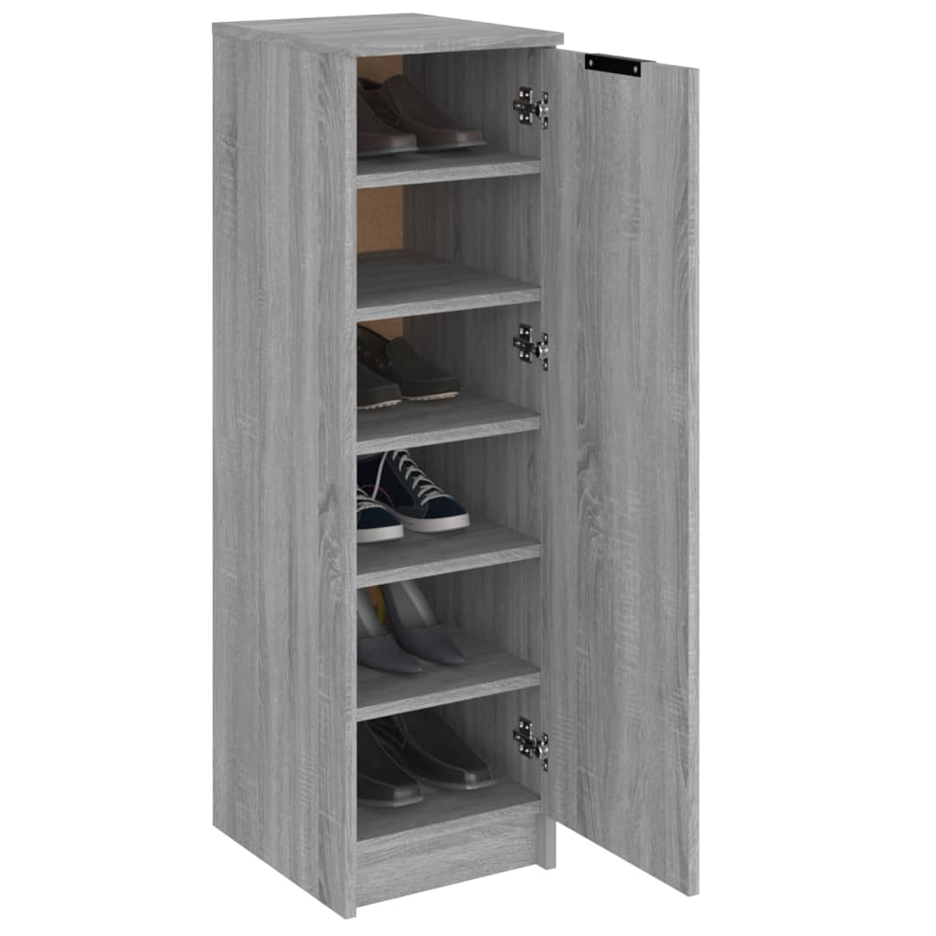 Pantofar, gri sonoma,30x35x100 cm, lemn compozit, Pentru Hol, Design ...