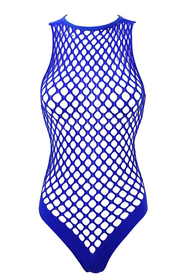 Lenjerie Sexy Body Erotic Prindere Dupa Gat Albastru Plasa Marime