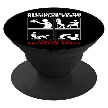 Suport adeziv popsocket, Bachelor party, 4 cm, Negru - eMAG.ro