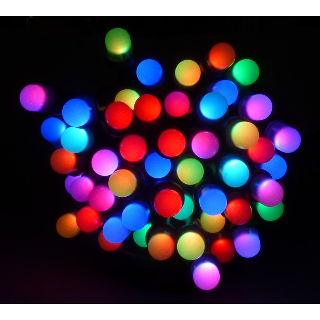 Sir Lumini Colorate SIKS, 6 m, Fir Negru, LED Tip Globulete, 40 Led ...
