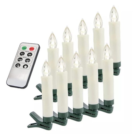 Set de lumanari fara fir cu telecomanda, 30 buc, Timeless Tools, cu ...