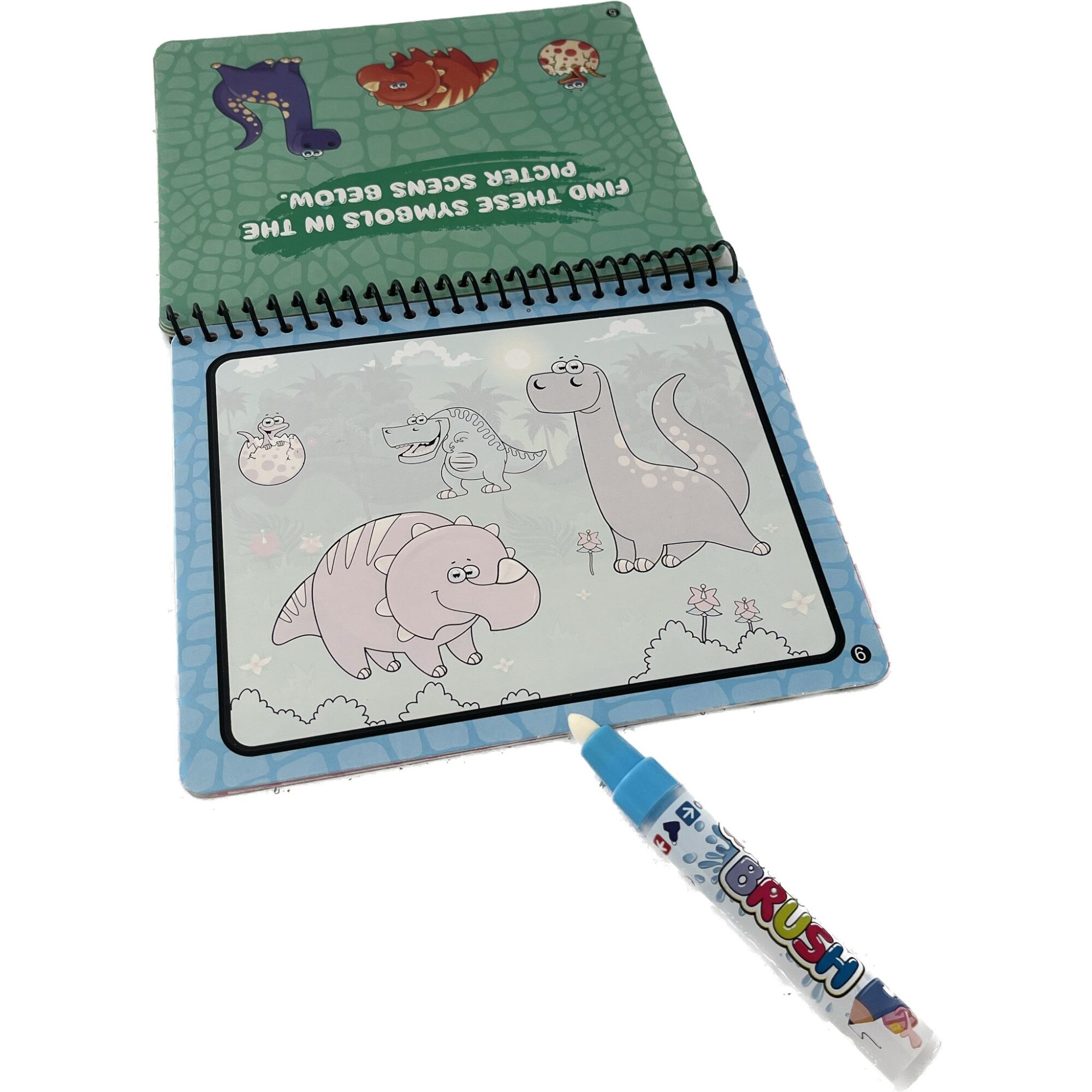 Carte de colorat cu apa, pentru copii, stiloul magic - eMAG.ro