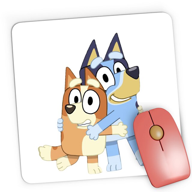 Gaming Egérpad Bluey Hugging Dogs Animals Playful Adorable Disney ...