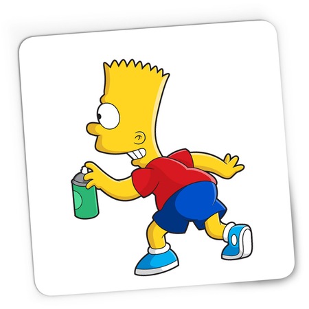 Mousepad Gaming The Simpsons Spray Son Office Sitcom Heroes Bart, 21x19 ...