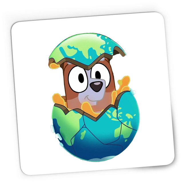 Гейминг подложка за мишка Bluey Earth Day Savior Cute Dog Animation ...