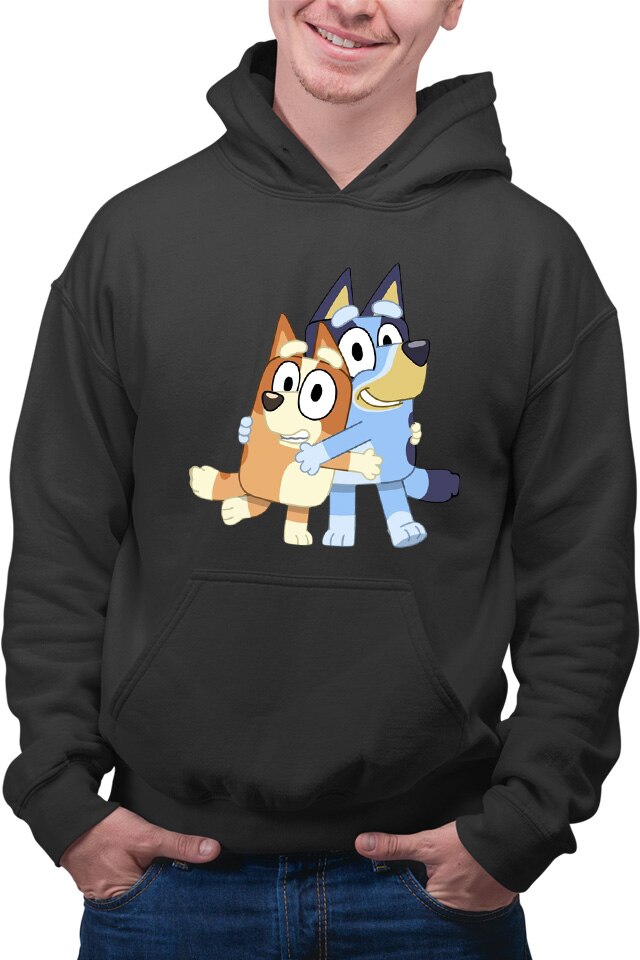 Hanorac barbati Bluey Hugging Dogs Animals Playful Adorable Disney ...