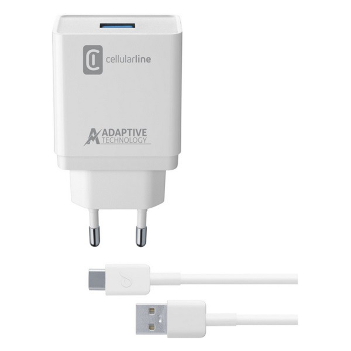 Incarcator telefon, Cellular Line, Type C, 5 V, 15 W, Alb - eMAG.ro