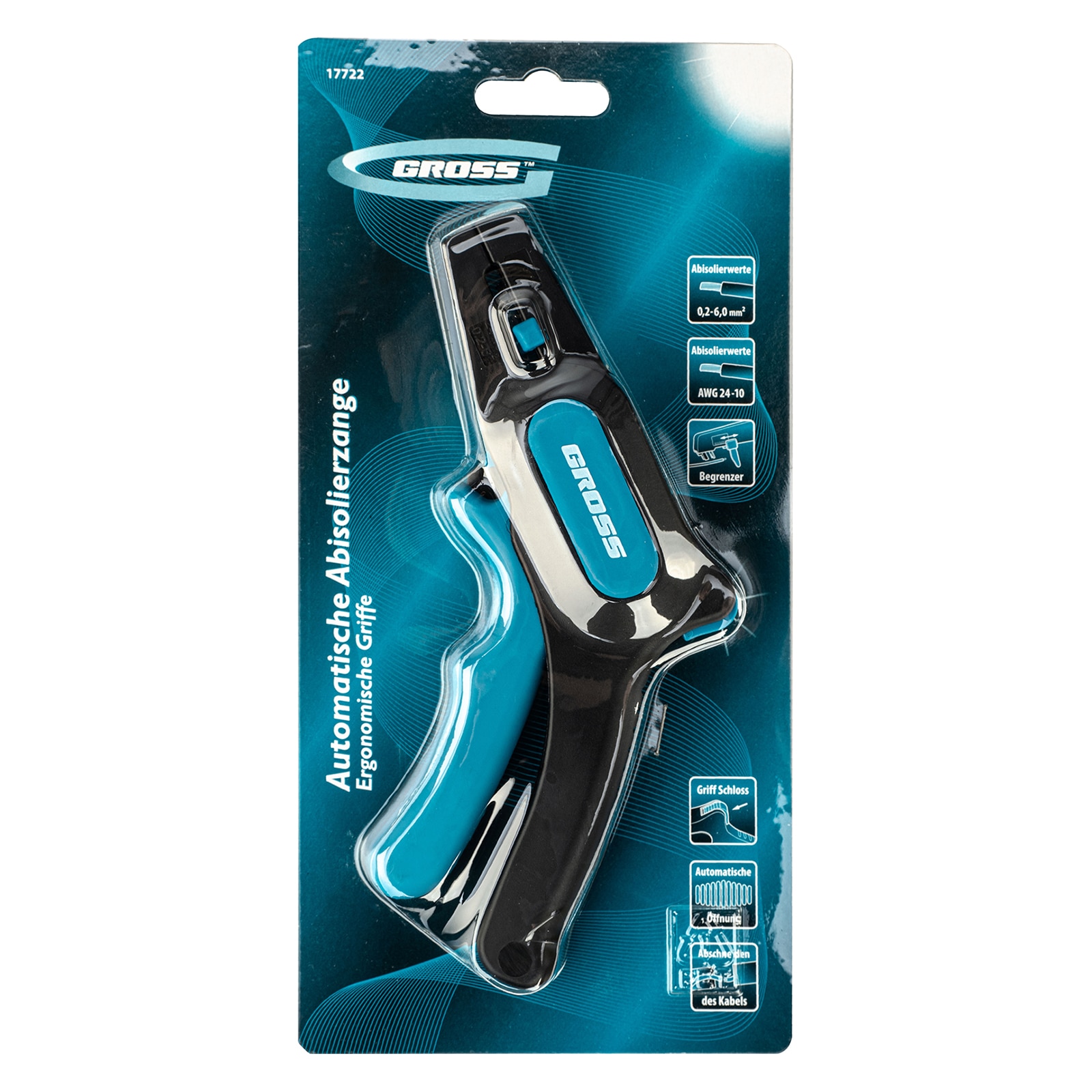 Cleste de sertizare pentru cabluri electrice, 0,2-6 mm2 (10-24 AWG ...